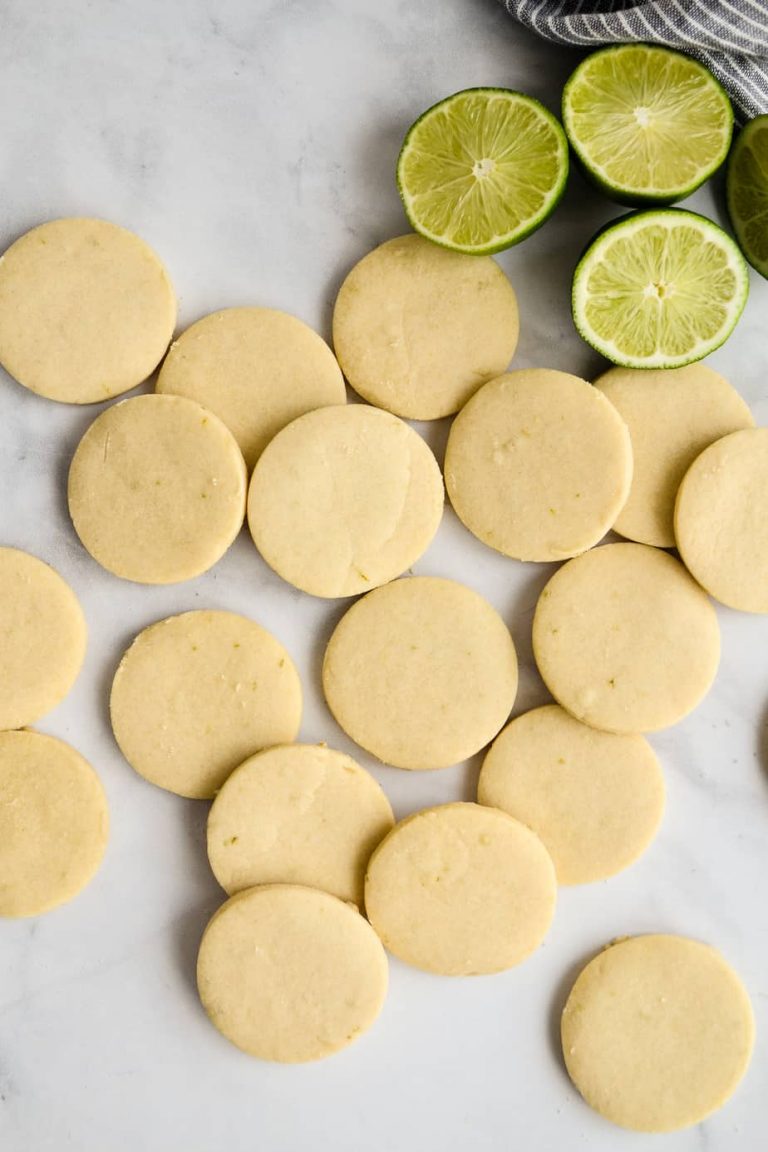 Key Lime Shortbread Cookies - Cozy Cravings