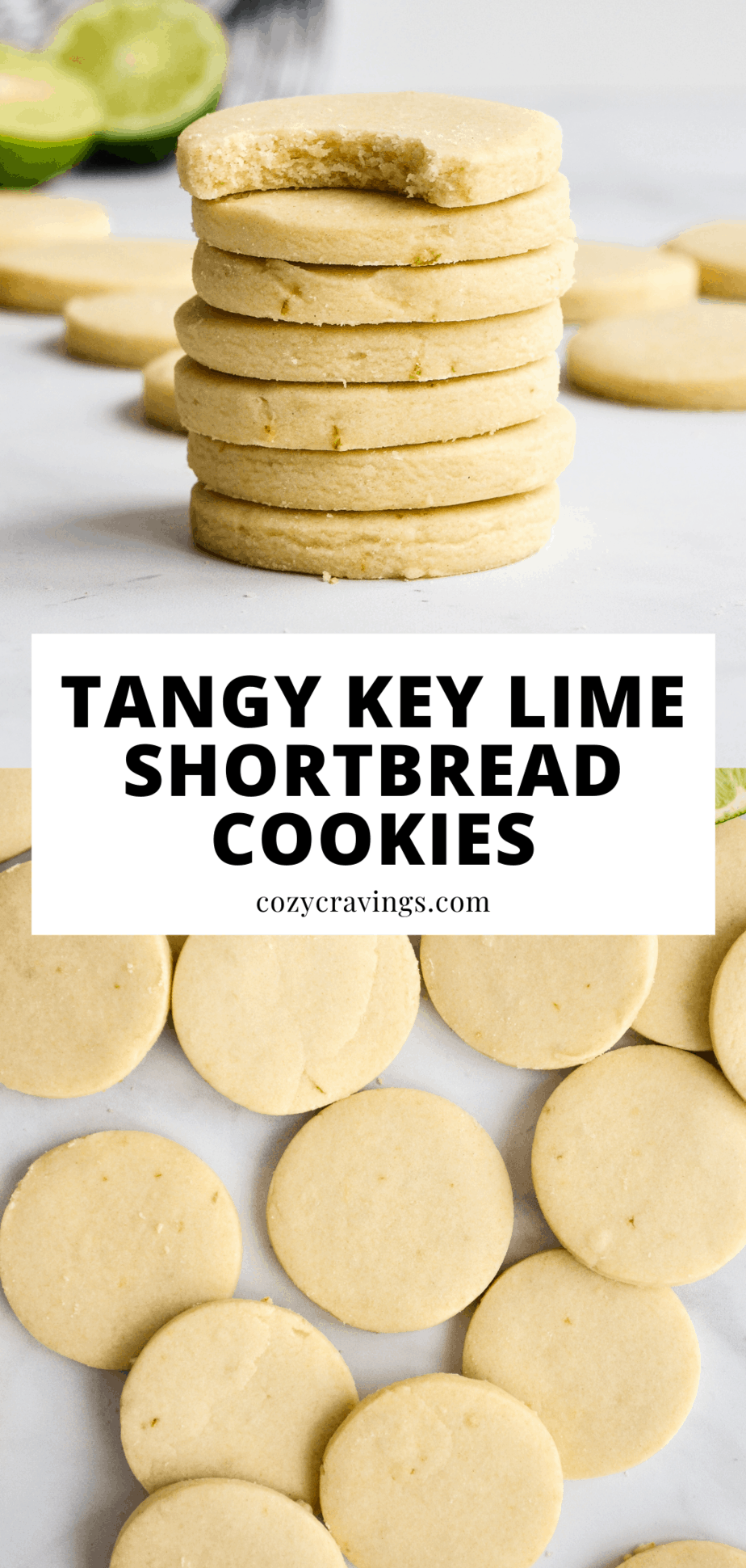 Key Lime Shortbread Cookies - Cozy Cravings
