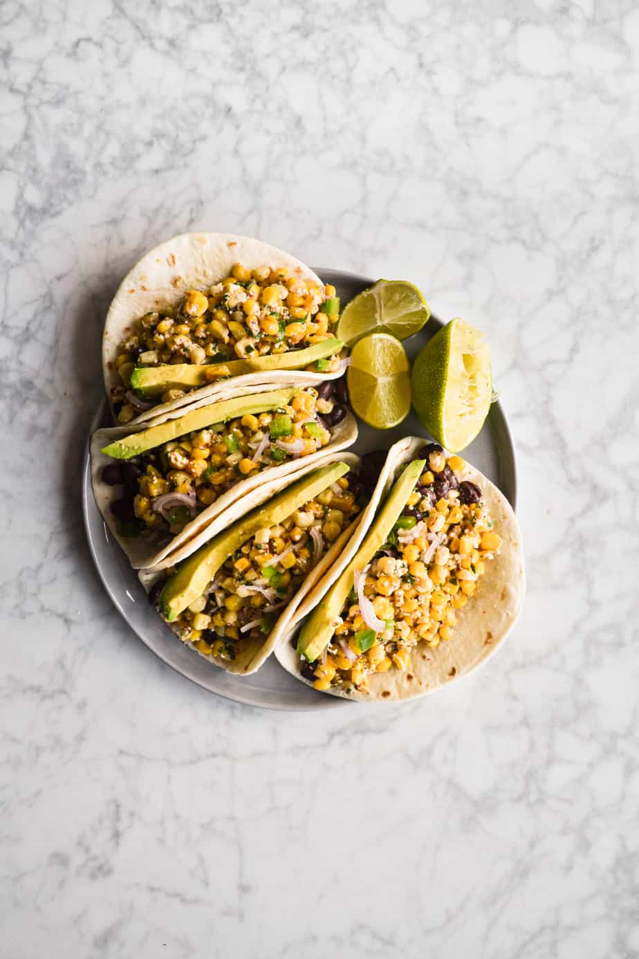 Mexican Street Corn & Black Bean Tacos - Cozy Cravings