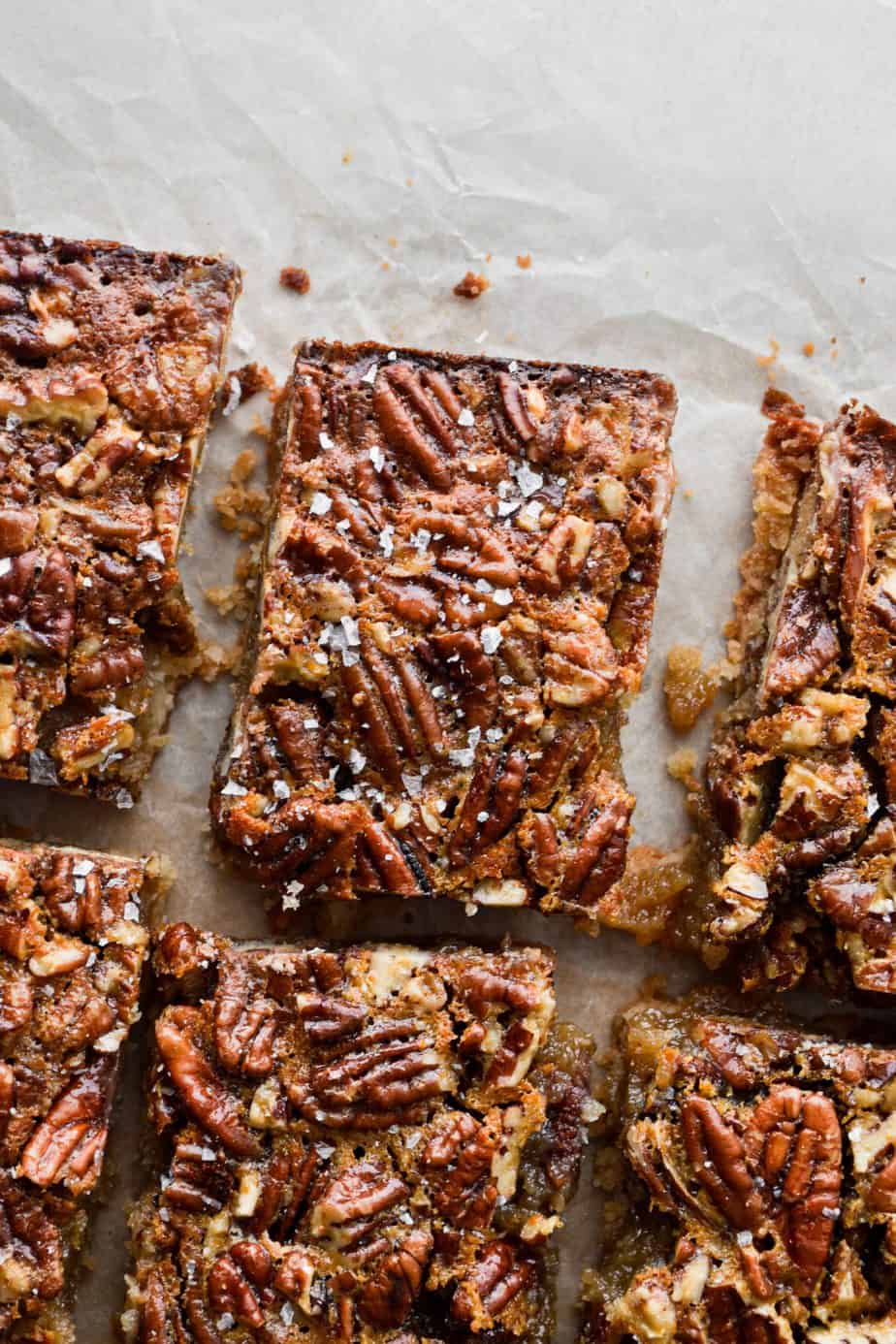 Maple Pecan Pie Shortbread Bars - Cozy Cravings