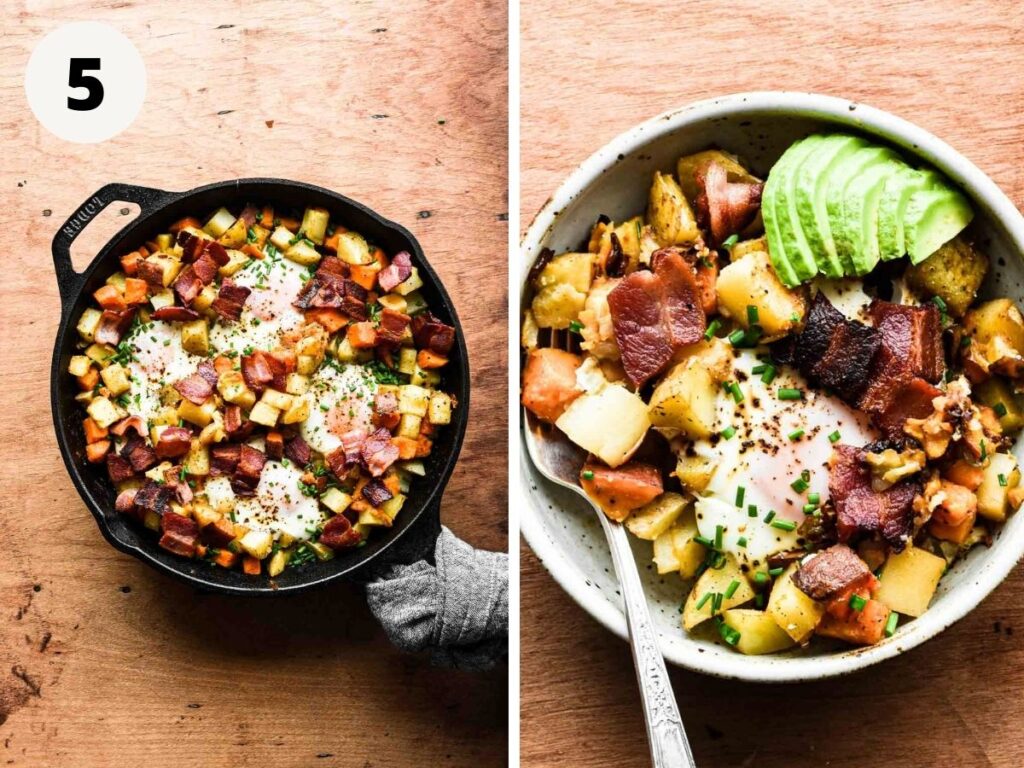 Potato, Egg and Bacon Breakfast Skillet - Cozy Cravings