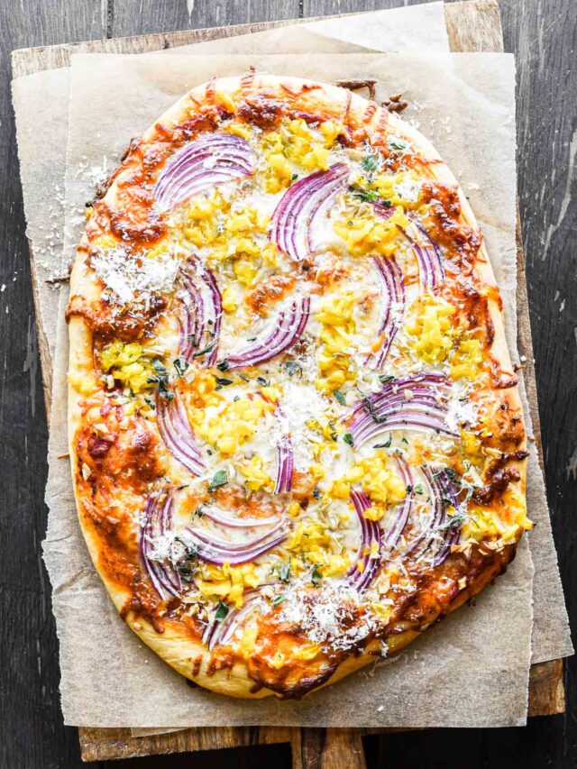 Garlic Onion and Pepperoncini Pizza - Cozy Cravings