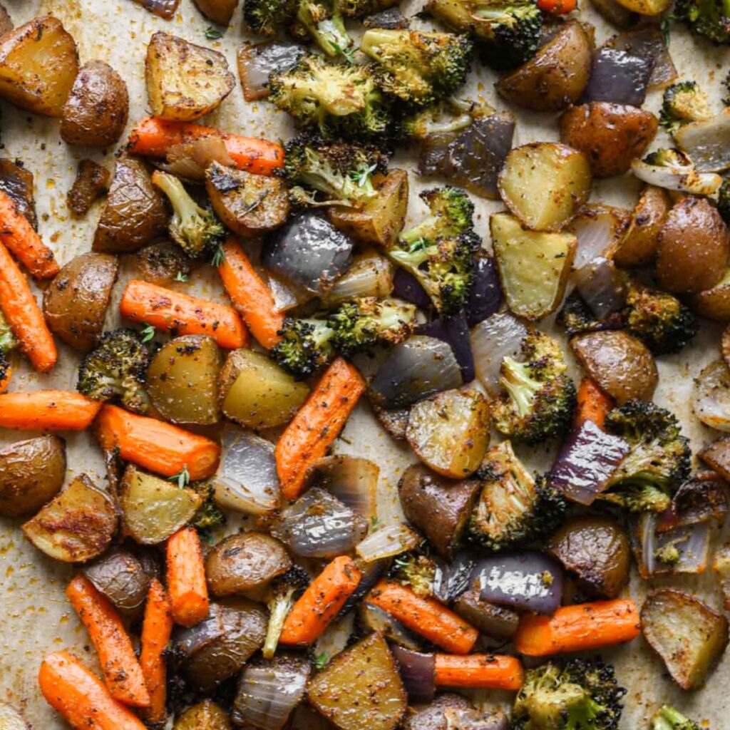 Oven Roasted Vegetables and Potatoes - Cozy Cravings